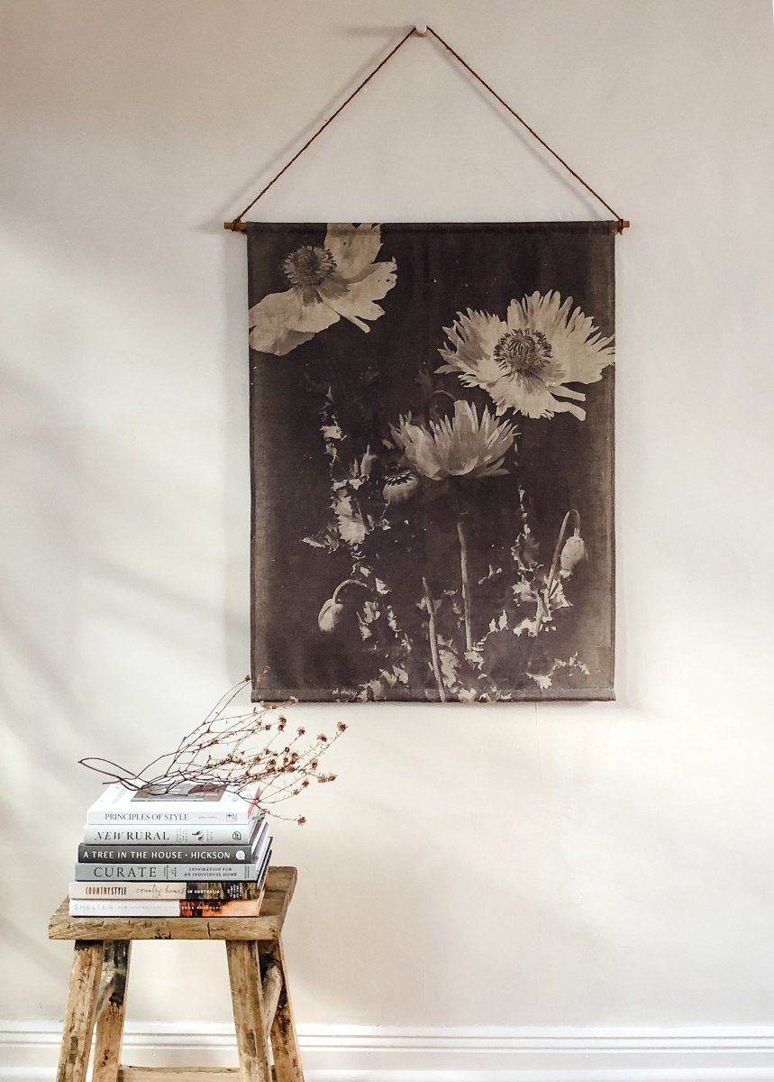 Blooms Linen Wall Hanging | Ramble Interiors | Vintage Inspired Homewares